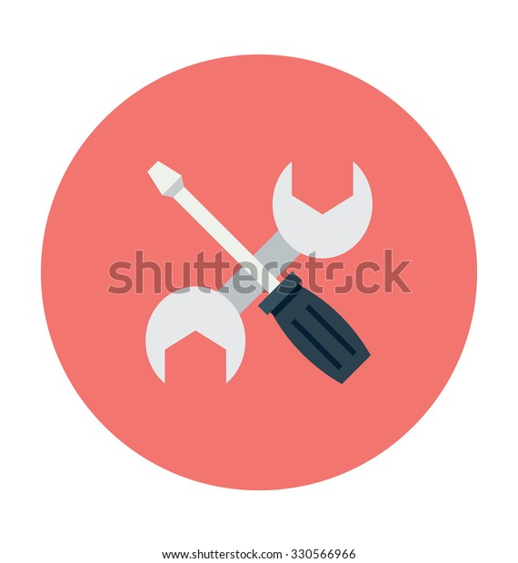 Spanner Colored Vector Illustration Stock Vector (Royalty Free ...