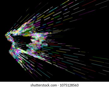 Spark Color Effect On Black Vector Stock Vector (Royalty Free ...