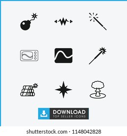Spark Icon Collection 9 Spark Filled Stock Vector (Royalty Free ...