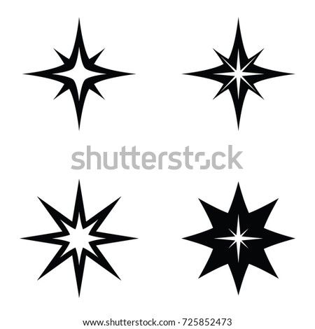 Spark Icon Set Stock Vector (Royalty Free) 725852473 - Shutterstock