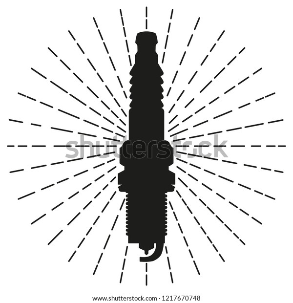 Spark Plug Sign Vector Illustration Stock Vector (Royalty Free ...