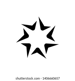Perfect Five Pointed Silver Star Isolated Stock Illustration 163402382