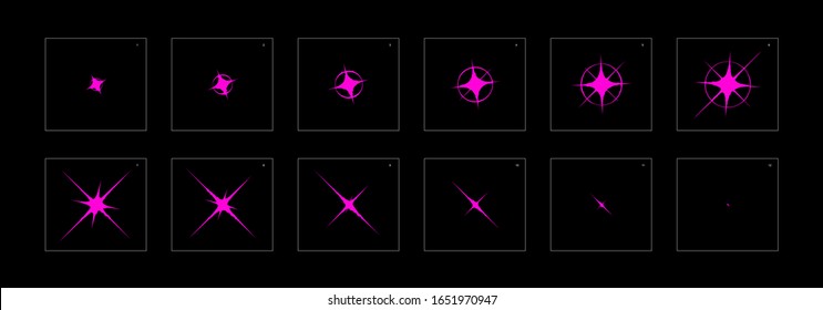 Smoke Effect Poison Smoke Animation Sprite 库存矢量图（免版税）1746007109 ...
