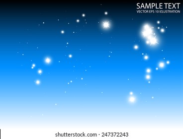 Sparkle Blue Template Vector Blue Background Stock Vector (Royalty Free ...
