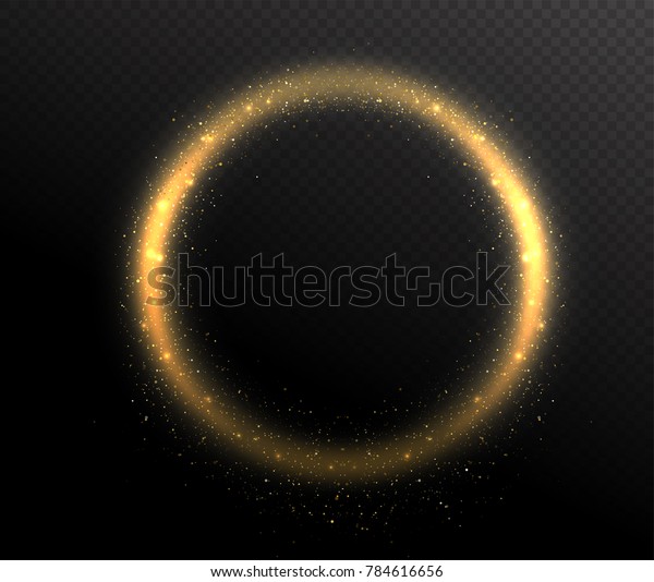Sparkle Glitter Circle Round Shape Frame Stock Vector (Royalty Free ...
