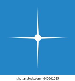 Sparkle Icon On Blue Background Stock Vector (Royalty Free) 640561015 ...