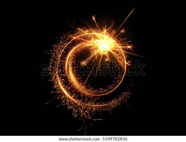 Sparkler Frame Great Design Any Purposes Stock Vector (Royalty Free ...