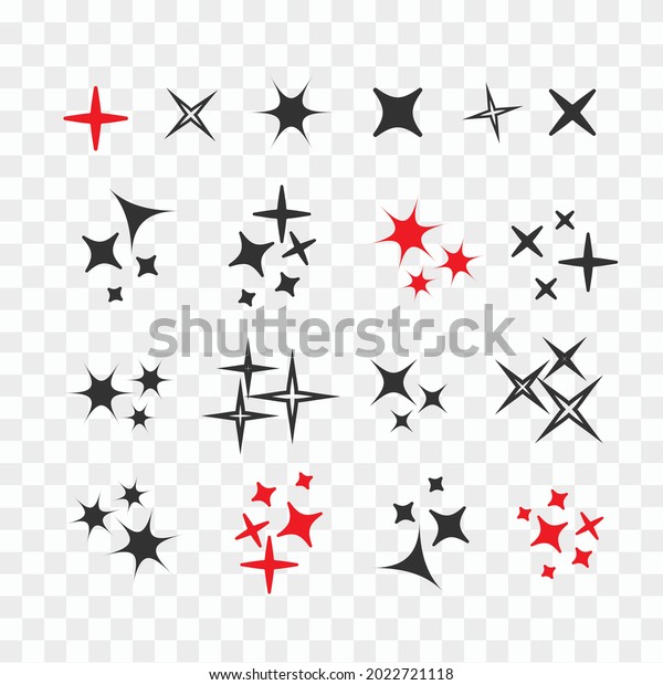 Sparkles Glowing Light Effect Stars Bursts Stock Vector (Royalty Free ...