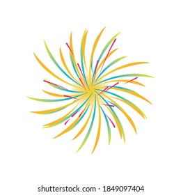 Sparkling Firework Festive Celebration Party Vector Stock Vector ...