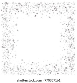 Sparkling Silver Stars Frame Border Background: เวกเตอร์สต็อก (ปลอดค่า ...