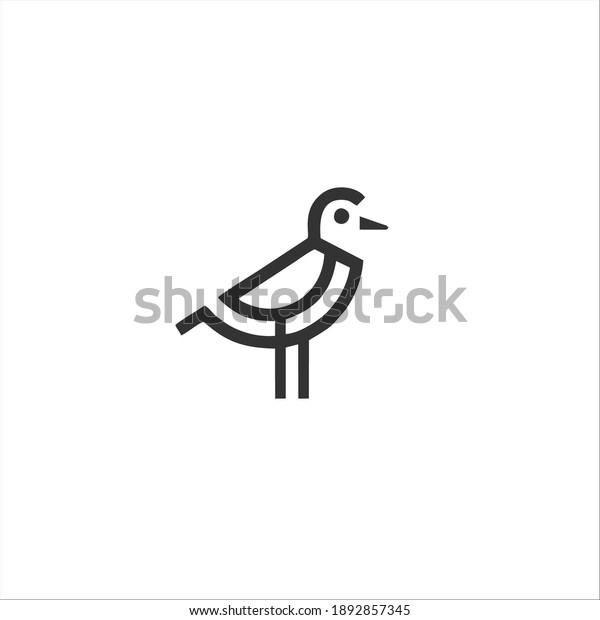 Sparrow Bird Symbol Logo Design Vector Stock Vector (Royalty Free ...