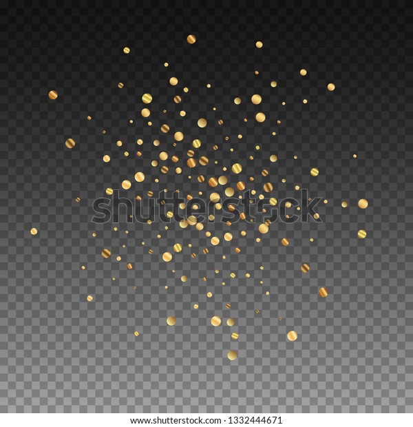 Sparse Gold Confetti Luxury Sparkling Confetti Stock Vector (Royalty ...
