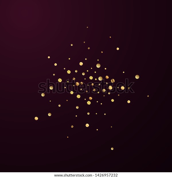 Sparse Gold Confetti Luxury Sparkling Confetti Stock Vector (Royalty ...