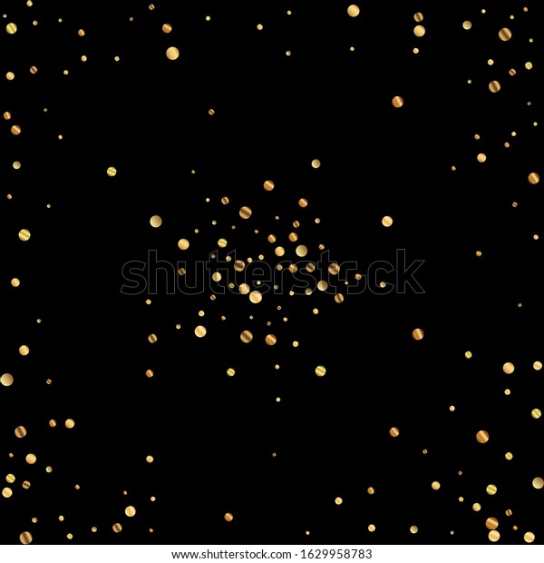 Sparse Gold Confetti Luxury Sparkling Confetti Stock Vector (Royalty ...