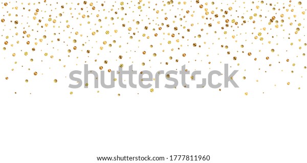 Sparse Gold Confetti Luxury Sparkling Confetti Stock Vector (Royalty ...