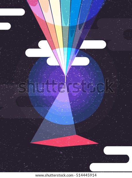 Spase Vector Posrers Illustration Set Backgrounds Stock Vector (Royalty ...