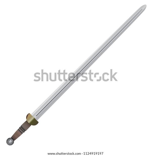 Spatha Roman Long Sword Isolated On Stock Vector (Royalty Free) 1124919197
