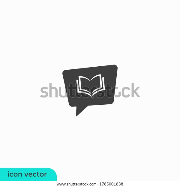 Speak Book Icon Illustration Logo Template Stock Vector (Royalty Free ...