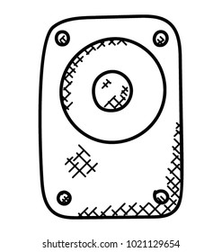 Speaker Box Subwoofer Hand Drawn Sketch Stock Vector (Royalty Free ...