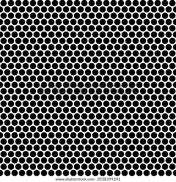 Speaker Grid Regular Round Holes Perforated Stock Vector (Royalty Free ...