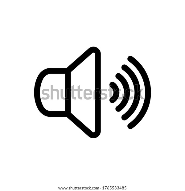 Speaker Icon Vector Loud Speaker Symbol Stock Vector (Royalty Free ...