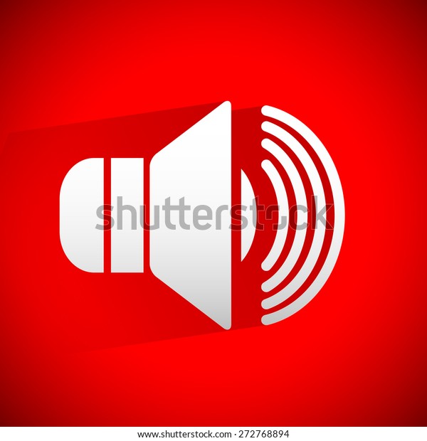 Speaker Icon Volume Loudness Alarm Concepts Stock Vector (Royalty Free ...