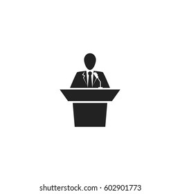 Speaker Person Icon Vector Illustration On Stock Vector (Royalty Free ...
