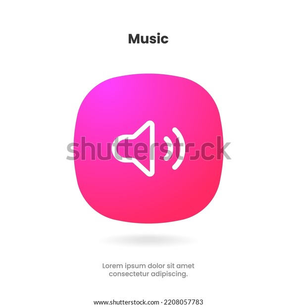 Speaker Sound Icon Computer Voice Icon Stock Vector (Royalty Free ...