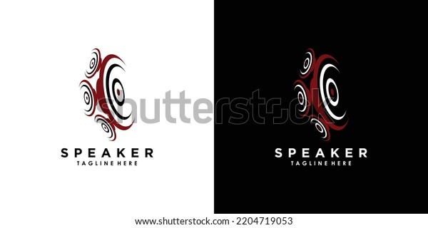 Speaker Sound System Logo Design Creative Stock Vector (Royalty Free ...