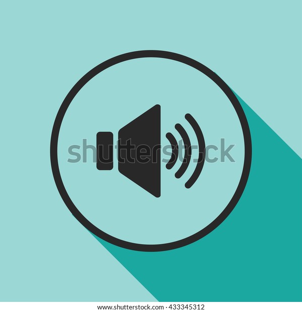Speaker Volume Icon Volume Sign Stock Vector (Royalty Free) 433345312 ...