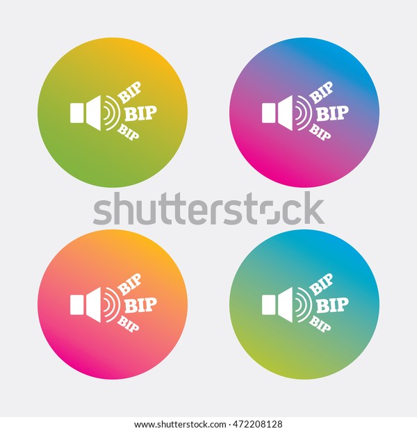 Speaker Volume Icon Sound Bip Symbol Stock Vector (Royalty Free ...