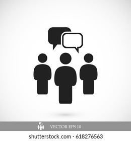 People Talking Chat Icon Stock Vector Stock Vector (Royalty Free) 649822852
