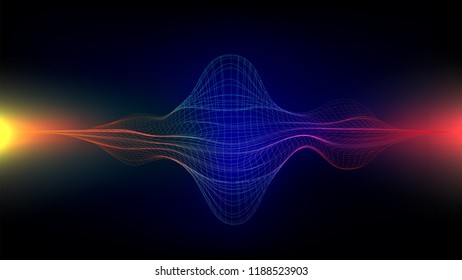 Speaking Sound Wave Illustration Vector Stock Vector (Royalty Free ...