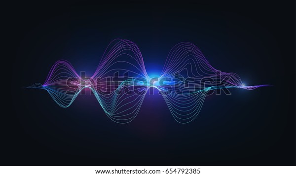 Speaking Sound Wave Illustration Vector Stock Vector (Royalty Free ...
