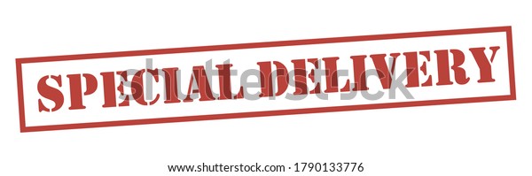 Special Delivery Vector Stamp White Isolated Stock Vector (Royalty Free ...