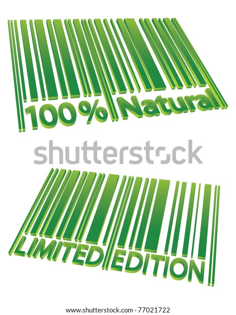 Special Edition 100 Natural Barcodes Isolated Stock Vector (Royalty ...