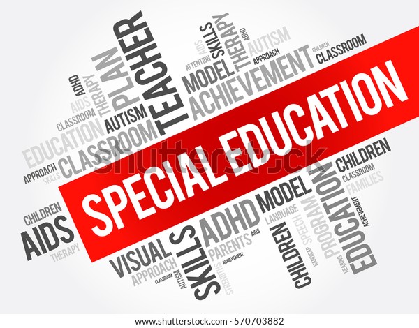 Special Education Word Cloud Collage Education Stock Vector (Royalty ...