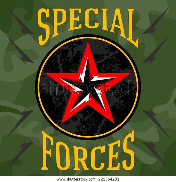 Special Forces Military Patches Vector Illustration Stock Vector ...