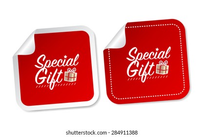 Special Gift Stickers Stock Vector (Royalty Free) 284911388