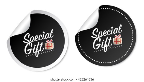 Special Gift Stickers Stock Vector (Royalty Free) 425264836 | Shutterstock