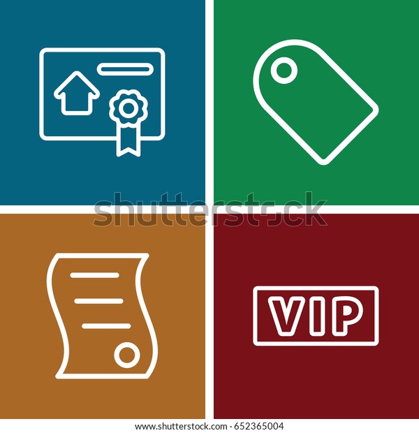 Special Icons Set Set 4 Special Stock Vector (Royalty Free) 652365004 ...
