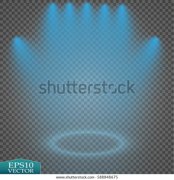 Special Light Effects Realistic Vector Blue Stock Vector (Royalty Free ...