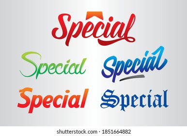 Special Logo Design Creative Modern Trendy Stock Vector (Royalty Free ...