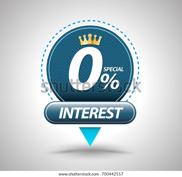 Special Offer 0 Interest Banner Vector Stock Vector (Royalty Free ...