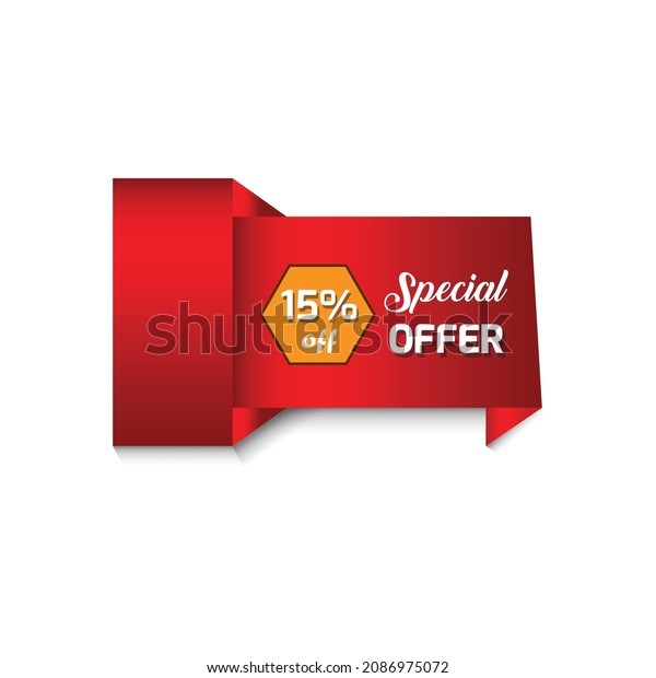 Special Offer 15 Vector Banner Ad Stock Vector (Royalty Free ...