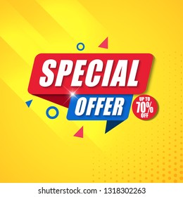 Special Offer Banner Design Template Stock Vector (Royalty Free ...