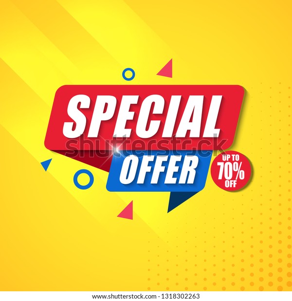 Special Offer Banner Design Template Stock Vector (Royalty Free ...