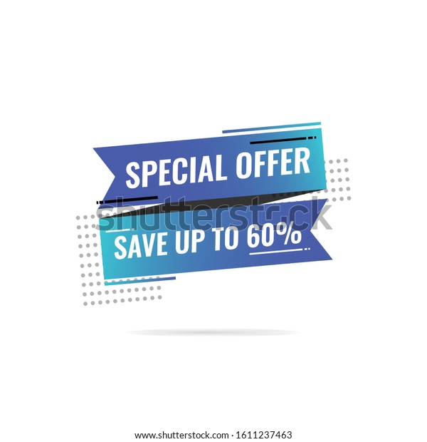 Special Offer Banner Design Template Banner Stock Vector (Royalty Free ...