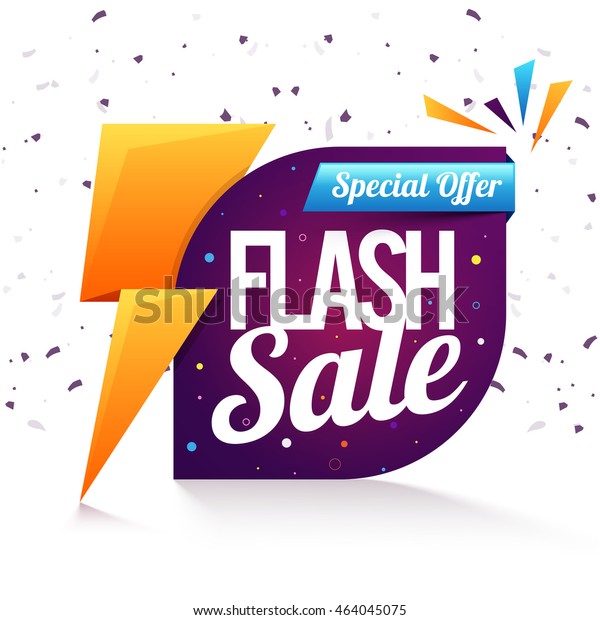 Special Offer Flash Sale Poster Banner Stock Vector (Royalty Free ...