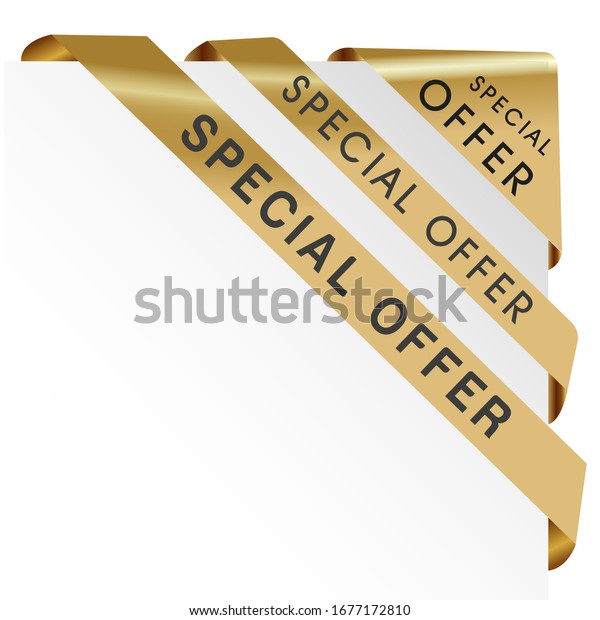 Special Offer Gold Label Vector Format Stock Vector (Royalty Free ...